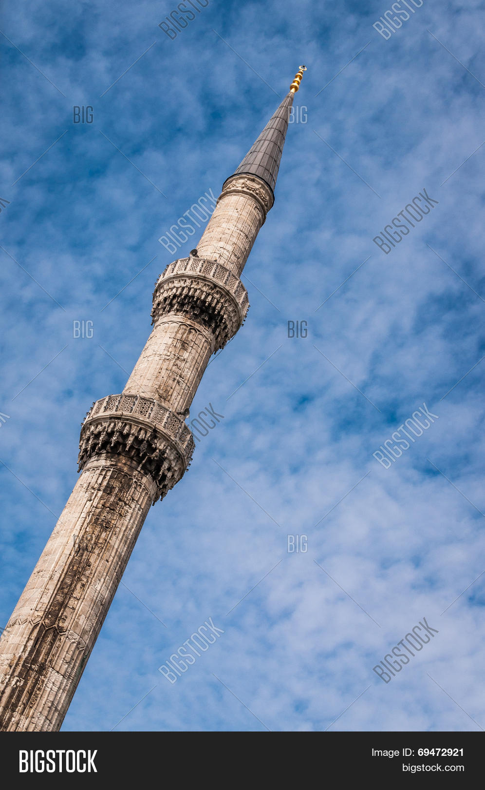 Minaret Blue Mosque Image & Photo (Free Trial) | Bigstock
