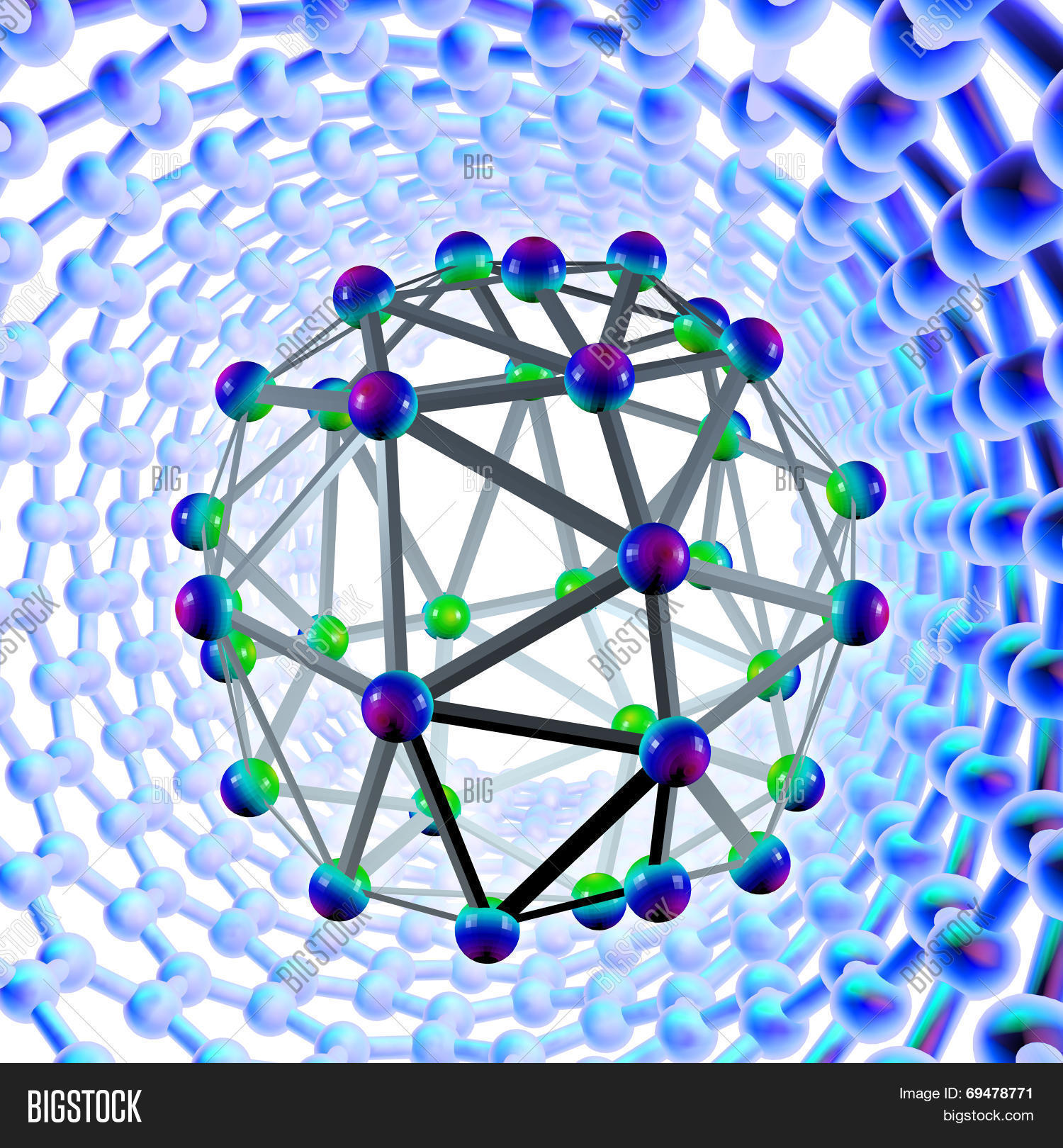 Buckyball Molecule Image & Photo (Free Trial) | Bigstock