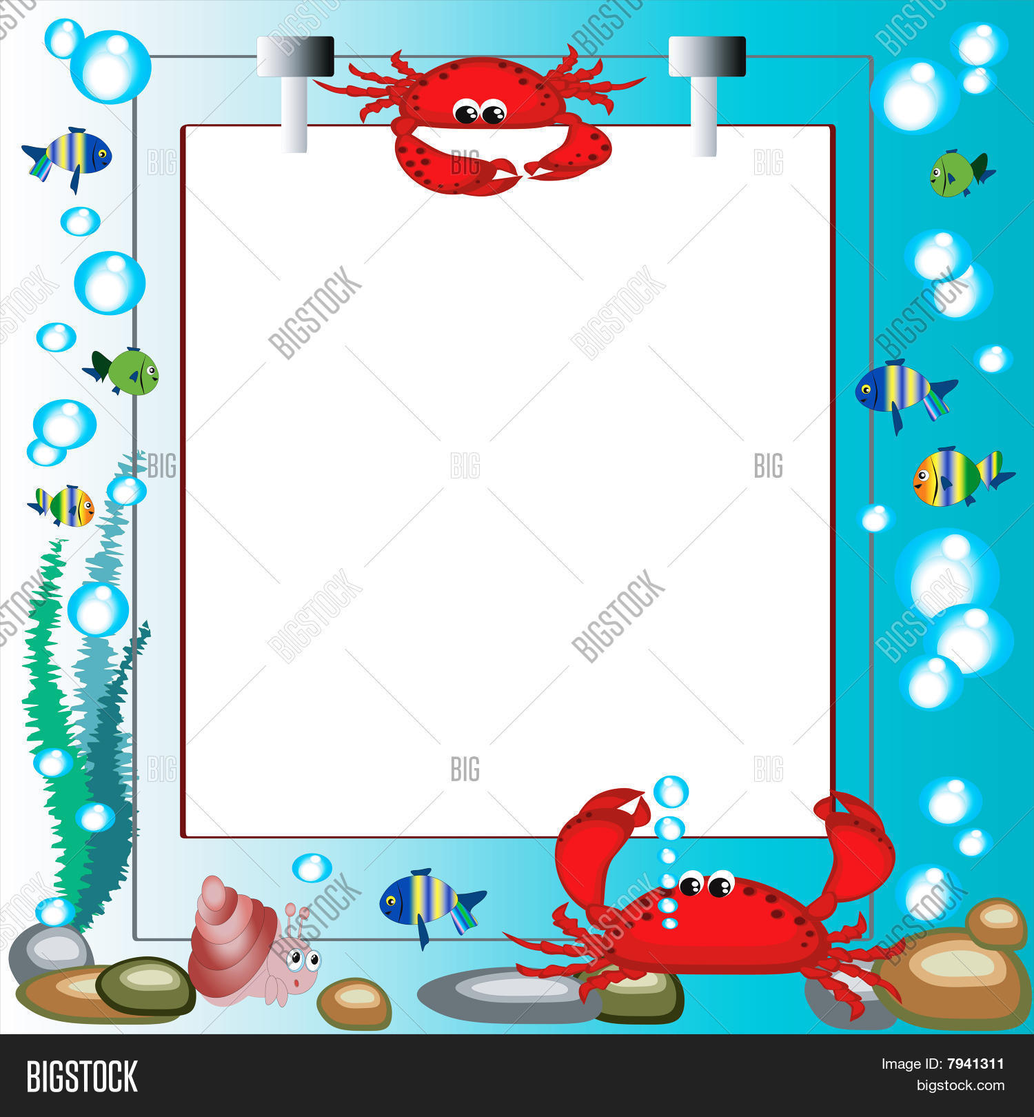Sea Frame Vector & Photo (Free Trial) | Bigstock