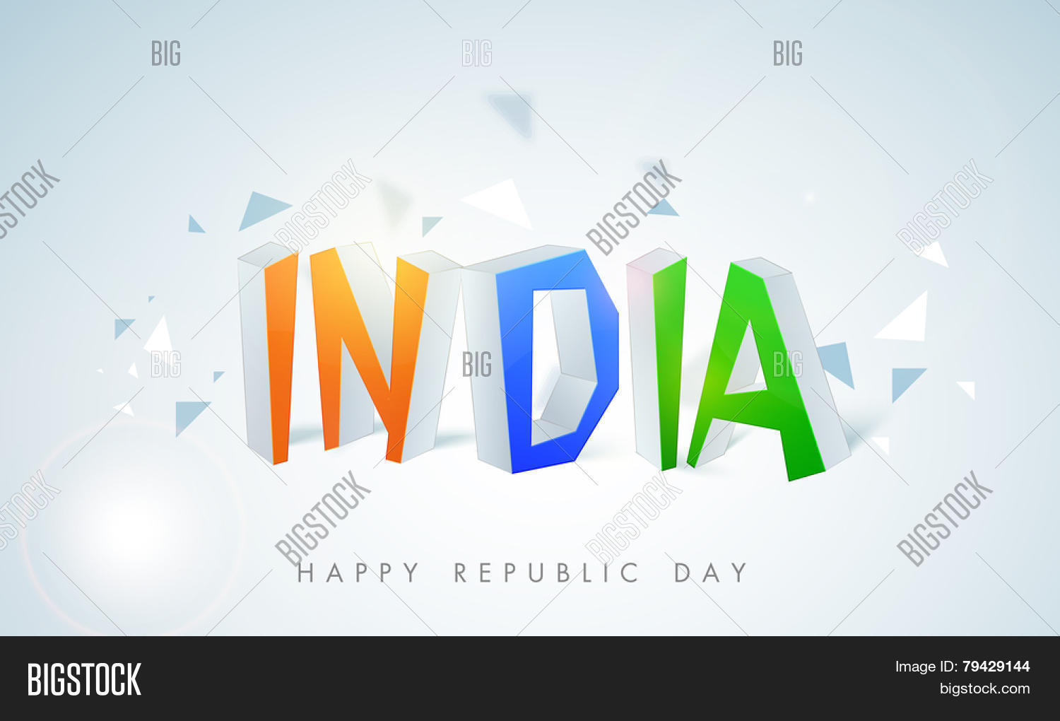 3D India Text Vector & Photo (Free Trial) | Bigstock