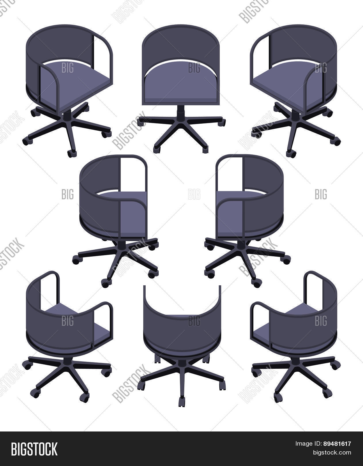 Isometric Office Vector & Photo (Free Trial) | Bigstock