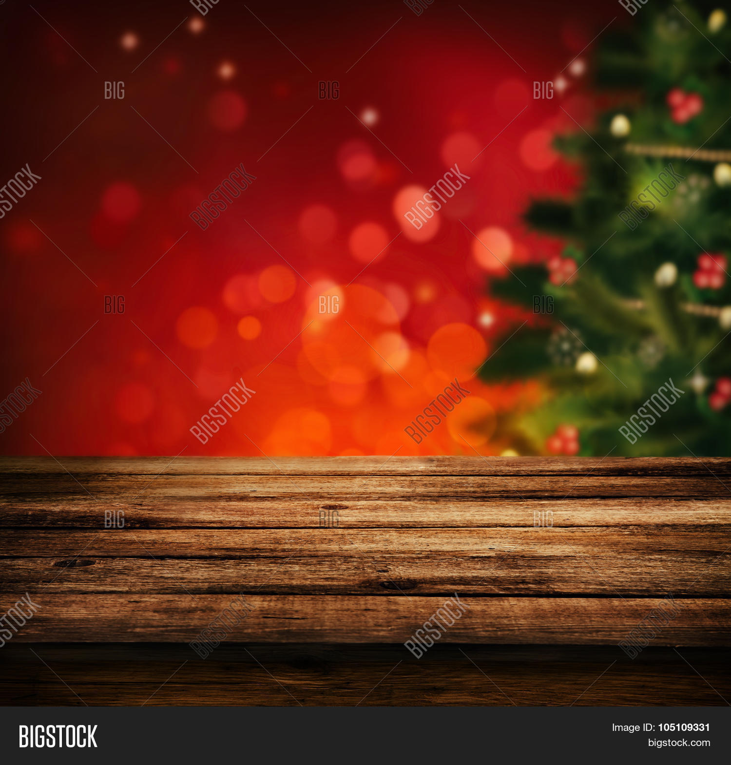 Wooden Table Christmas Image & Photo (Free Trial) | Bigstock