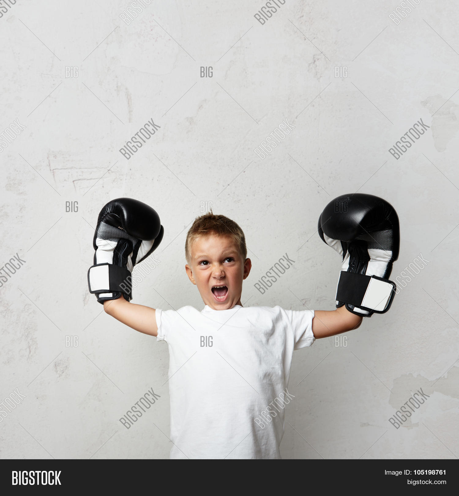 Little Cute Boy Boxing Image & Photo (Free Trial) | Bigstock