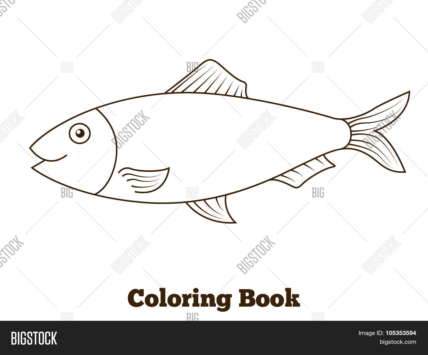 Coloring Book Herring Vector & Photo (Free Trial) | Bigstock