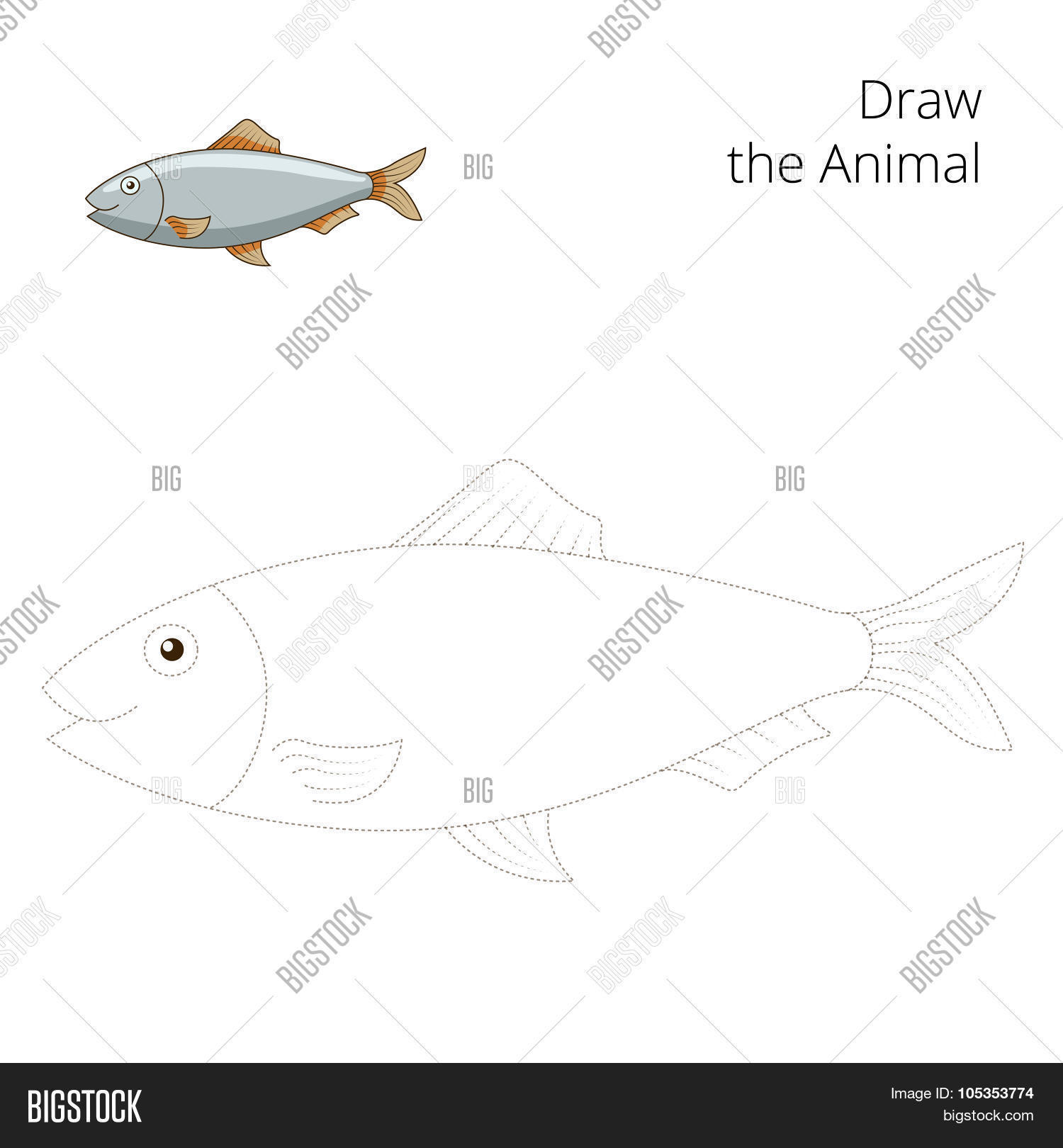 Draw Herring Fish Vector & Photo (Free Trial) | Bigstock