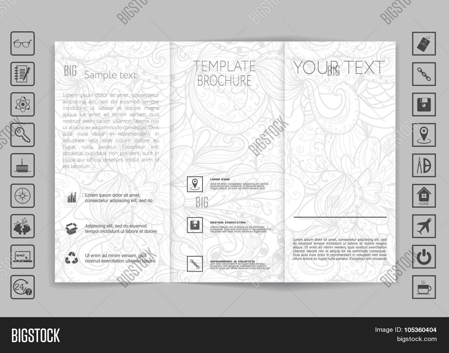 Tri-fold Brochure Vector & Photo (Free Trial) | Bigstock
