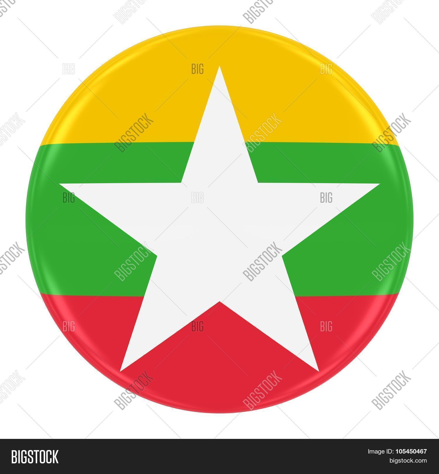 Burmese Flag Badge - Image & Photo (Free Trial) | Bigstock