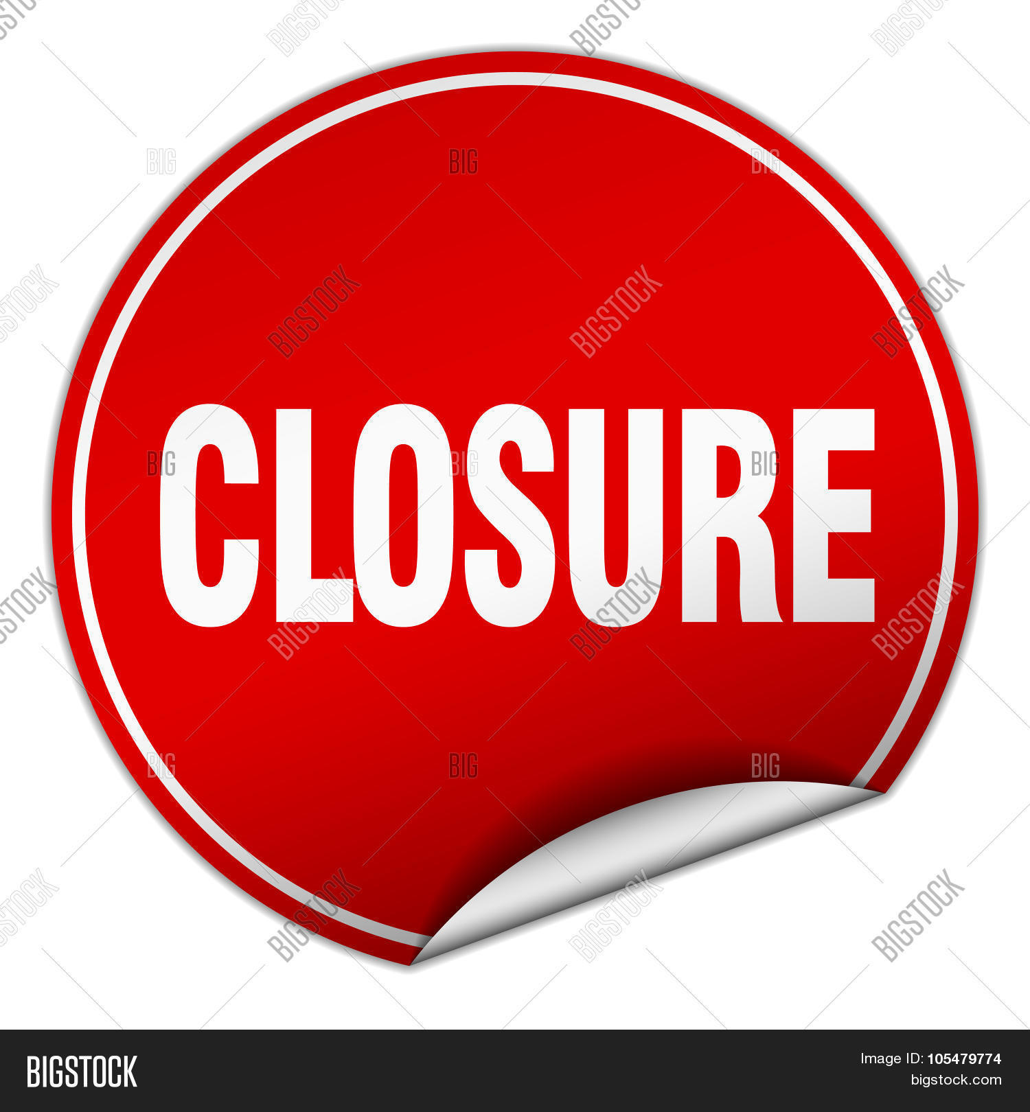 Closure Round Red Vector & Photo (Free Trial) | Bigstock
