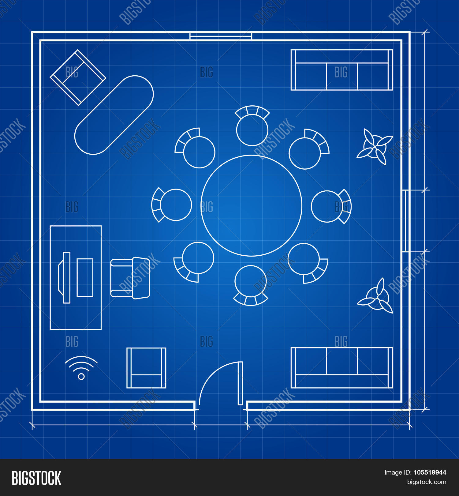 Office Floor Plan Vector & Photo (Free Trial) | Bigstock