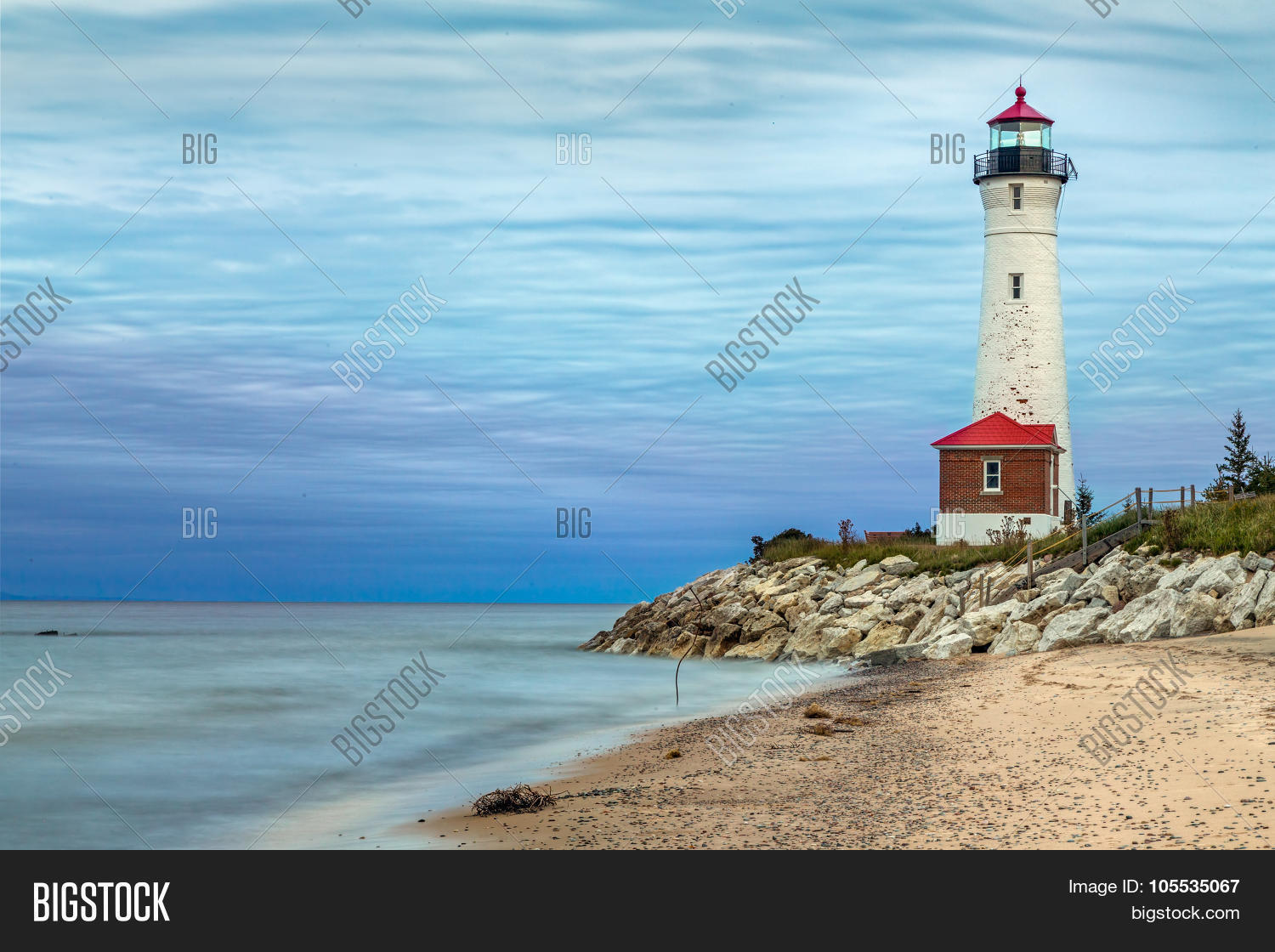 Crisp Point Lighthouse Image & Photo (Free Trial) | Bigstock