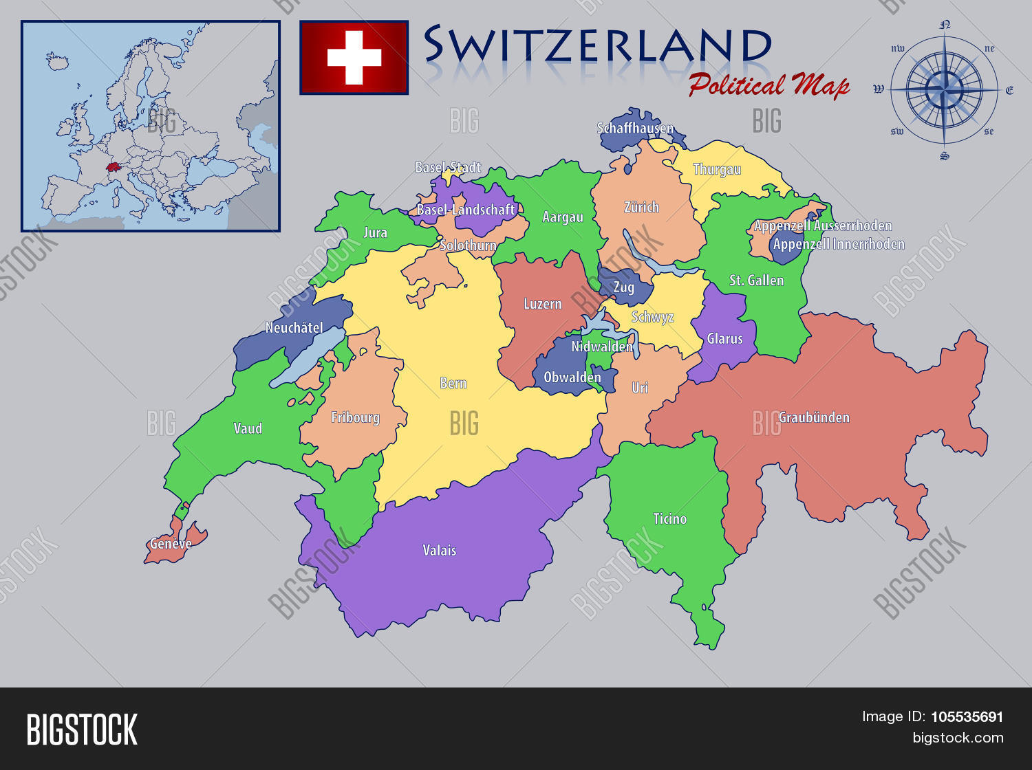 Political Map Vector & Photo (Free Trial) | Bigstock