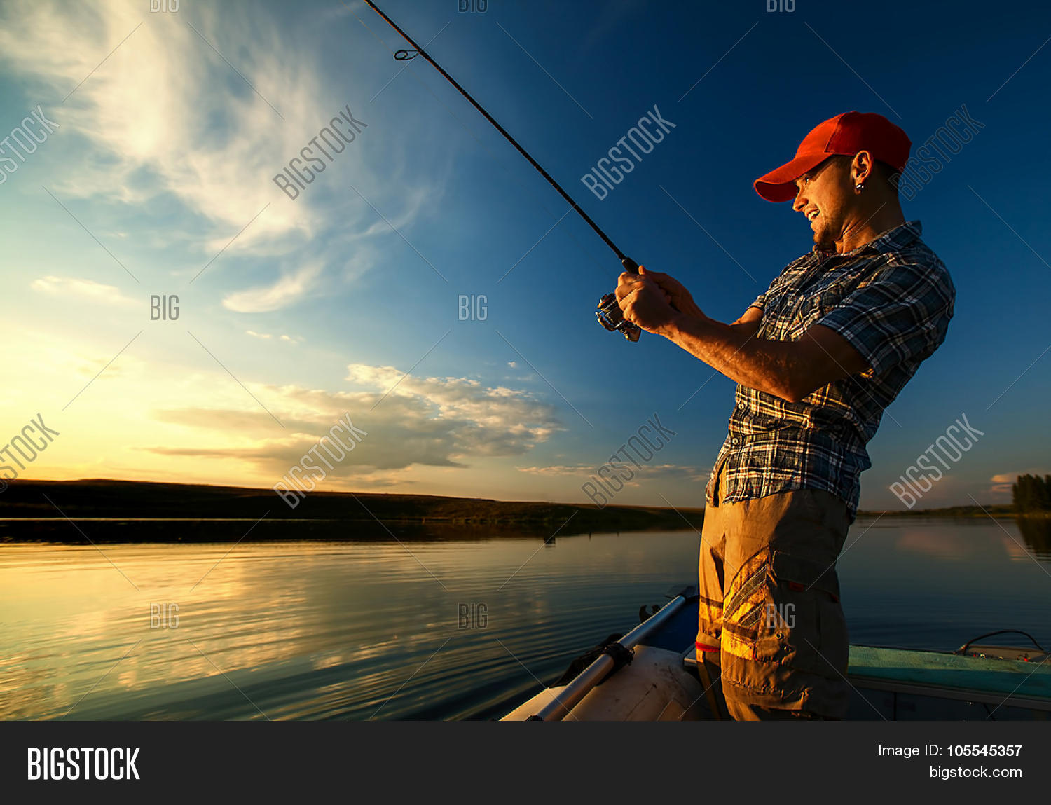 Young Man Fishing On Image & Photo (Free Trial) | Bigstock
