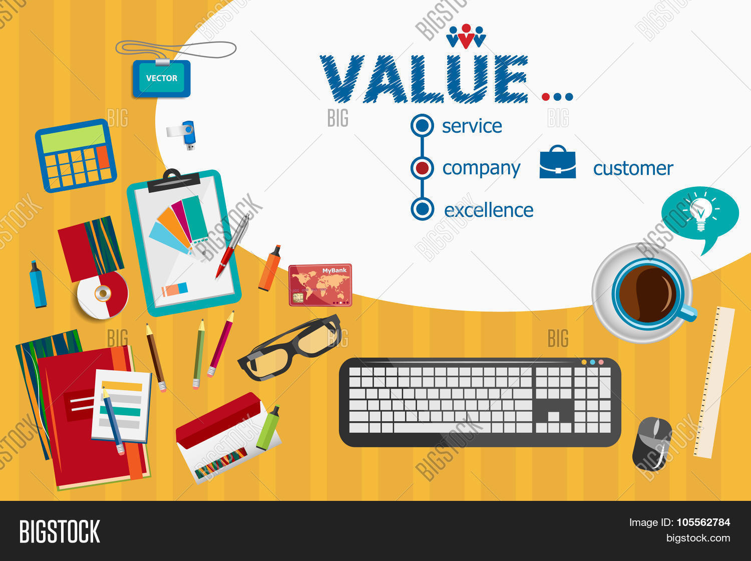 Value Flat Design Vector & Photo (Free Trial) | Bigstock