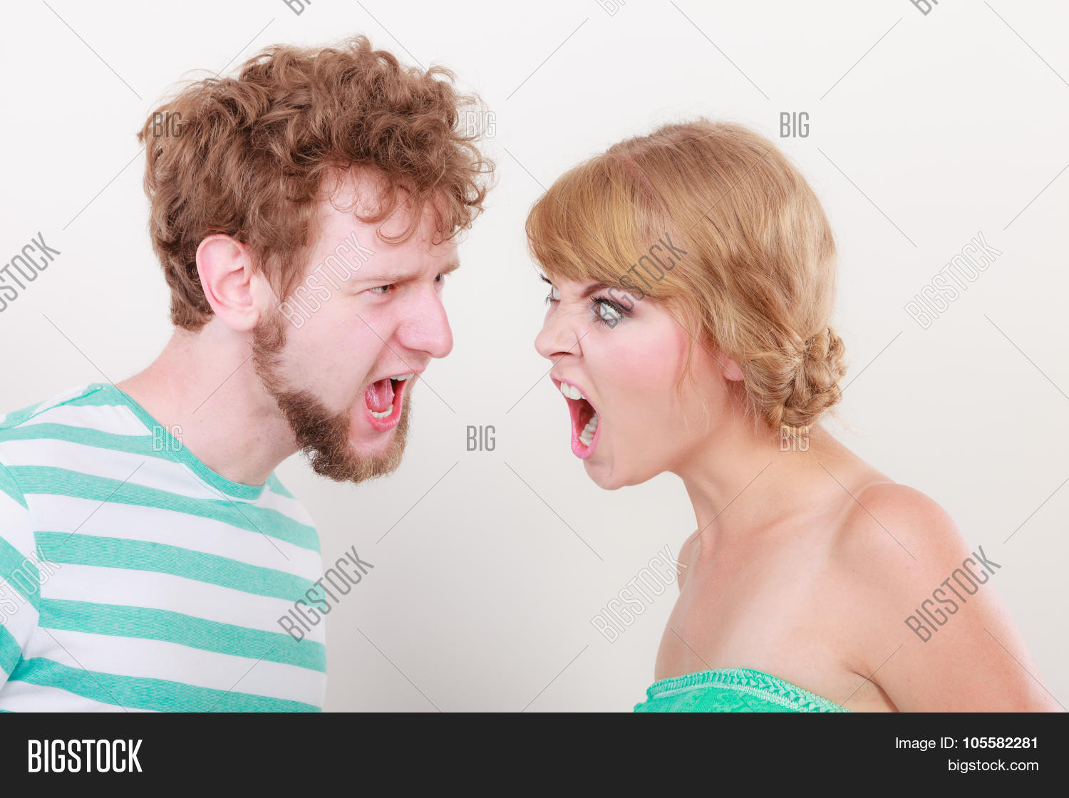 Angry Woman Man Image & Photo (Free Trial) | Bigstock