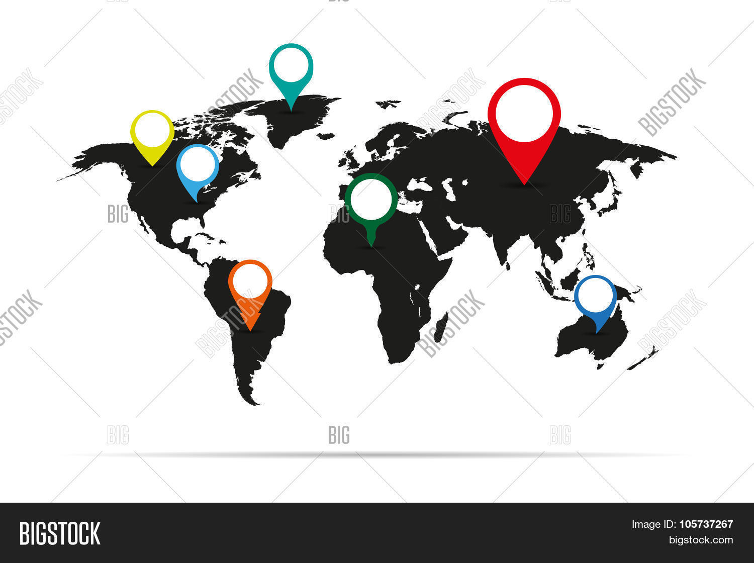 Map Earth Labels On Vector & Photo (Free Trial) | Bigstock