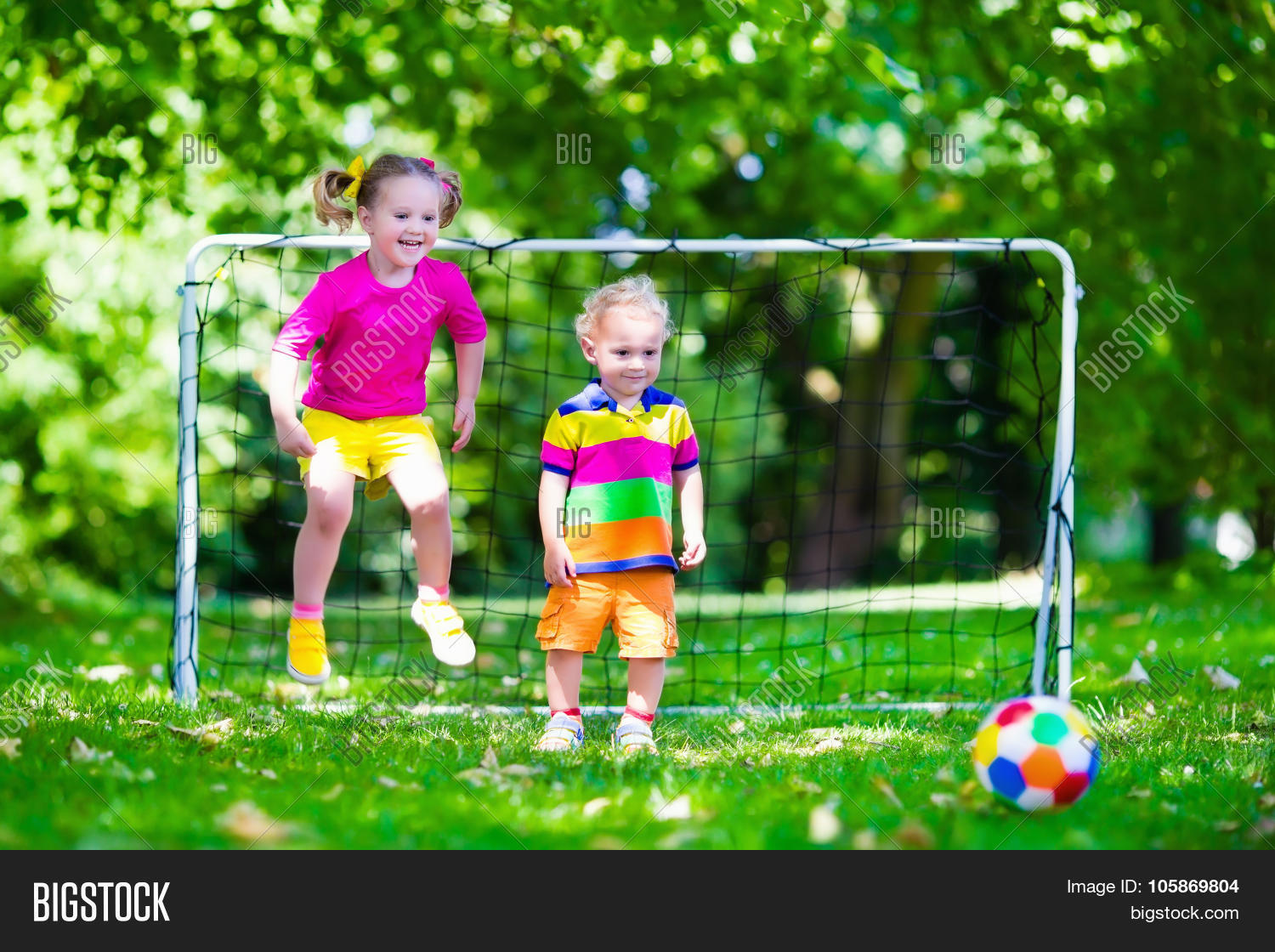 Kids Playing Football Image & Photo (Free Trial) | Bigstock