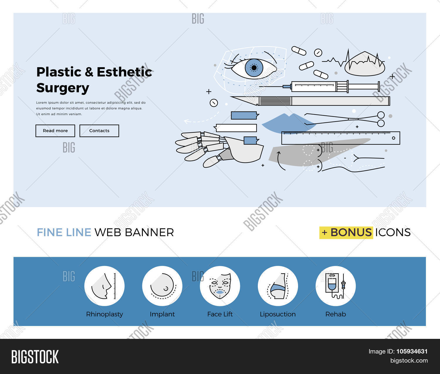 Plastic Surgery Flat Vector & Photo (Free Trial) | Bigstock