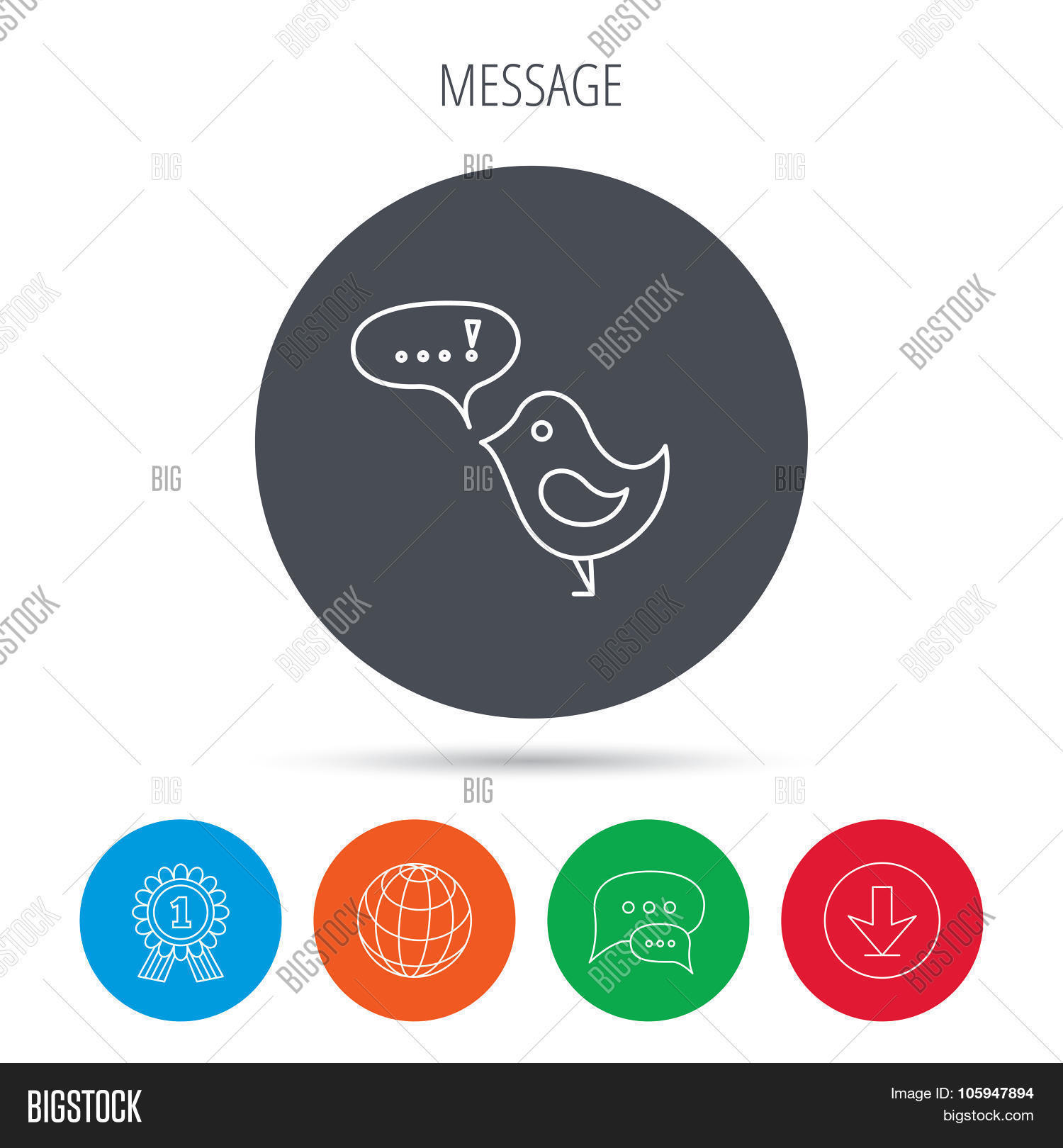 Bird Speech Bubble Vector & Photo (Free Trial) | Bigstock