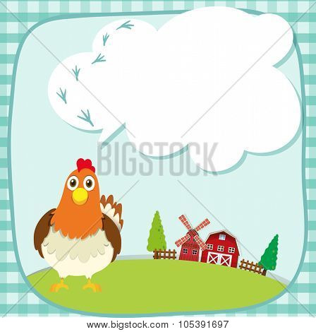 Border Design Chicken Vector & Photo (Free Trial) | Bigstock