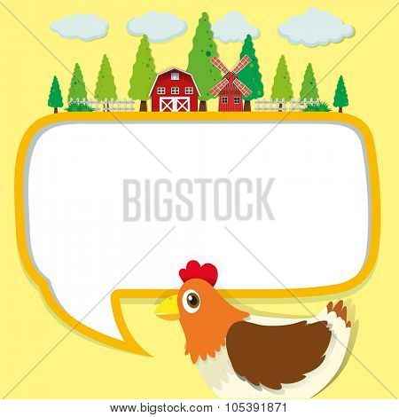 Border Design Chicken Vector & Photo (Free Trial) | Bigstock