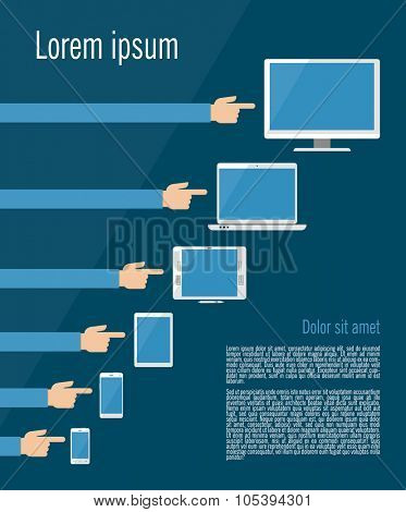 Set High-tech Devices Vector & Photo (Free Trial) | Bigstock