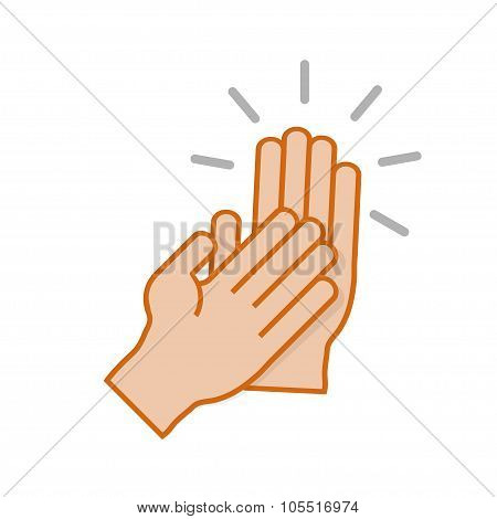 Hands Clapping Symbol Vector & Photo (Free Trial) | Bigstock