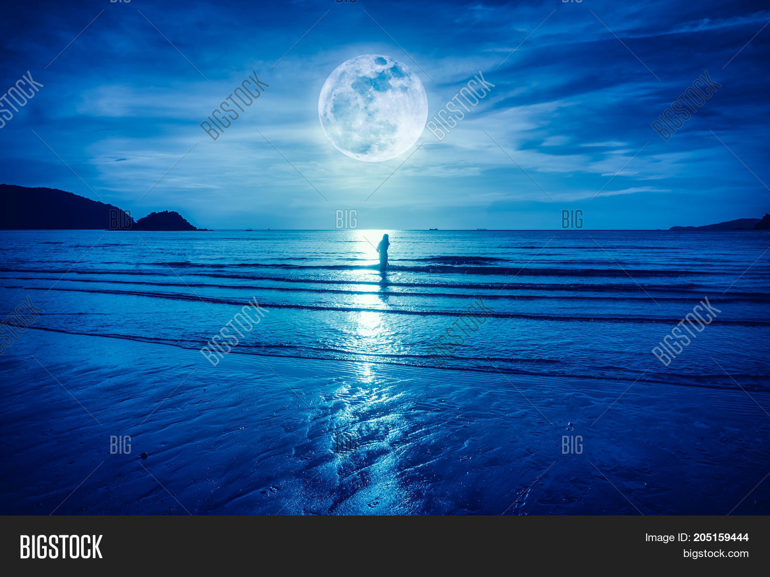 Super Moon. Colorful Image & Photo (Free Trial) | Bigstock