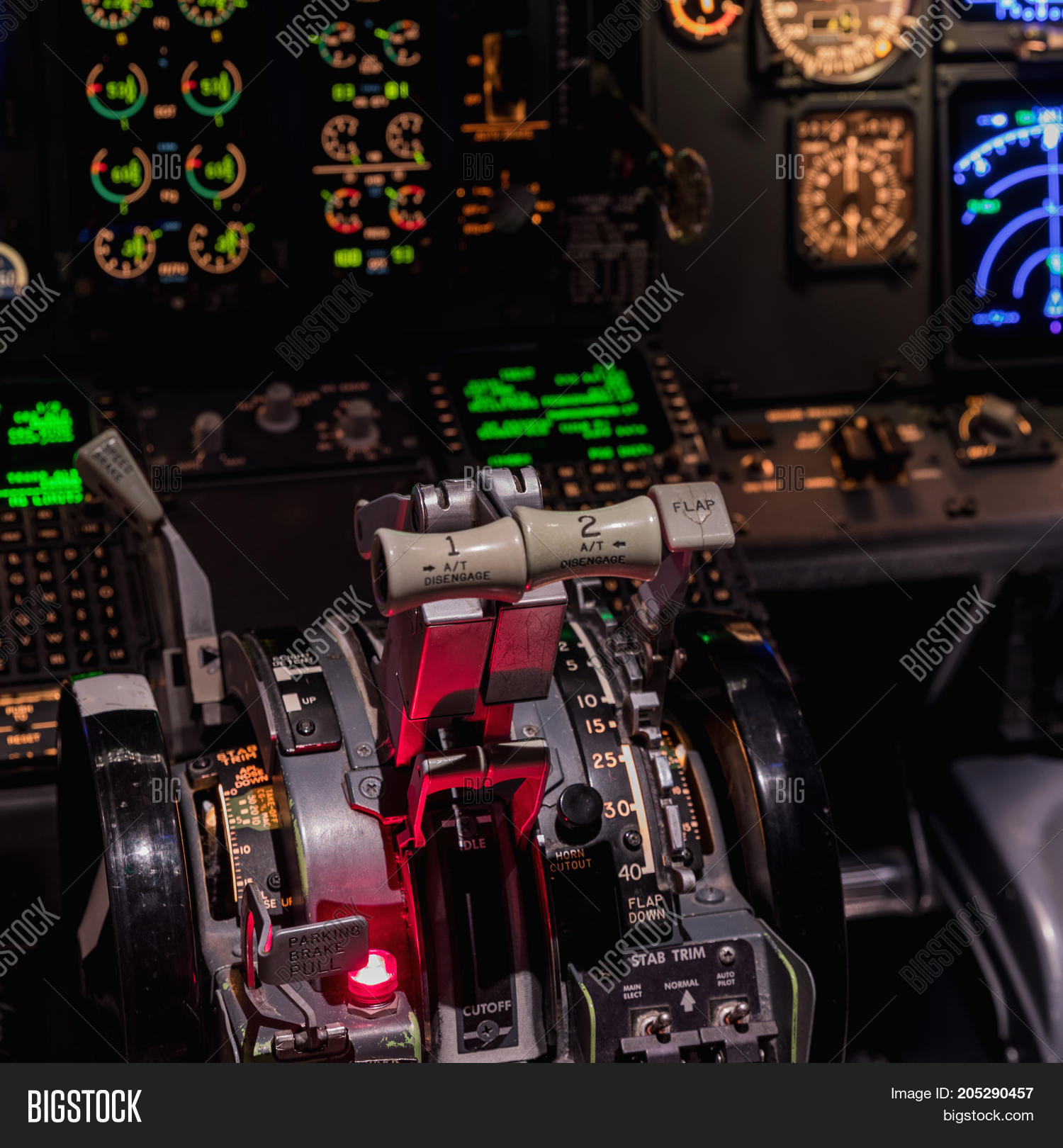 Engine Lever Cockpit Image & Photo (Free Trial) | Bigstock