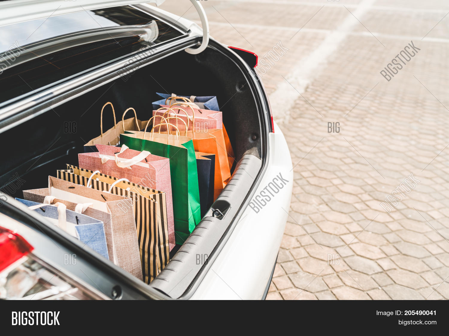 Shopping Bags Car Image & Photo (Free Trial) | Bigstock