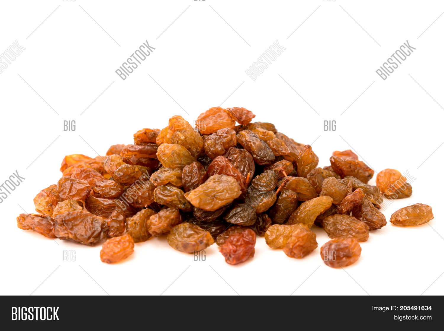 Bunch Raisins On White Image & Photo (Free Trial) | Bigstock