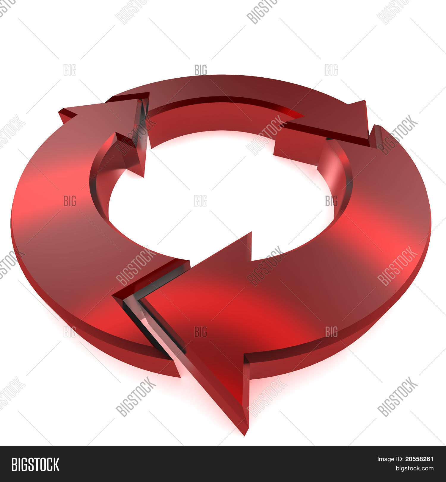 Red Circular Arrow Image & Photo (Free Trial) | Bigstock