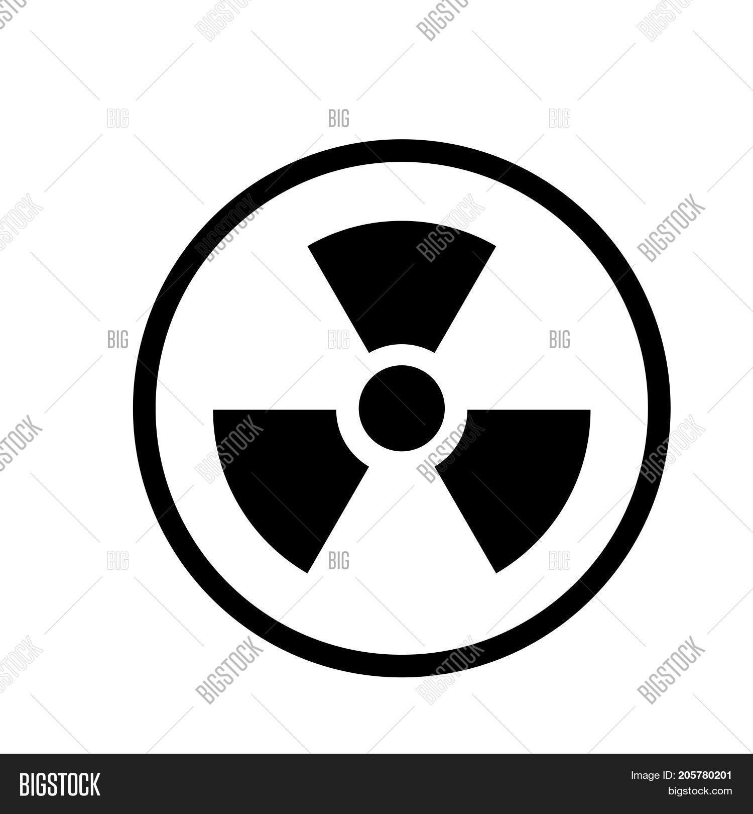 Nuclear Icon Iconic Vector & Photo (Free Trial) | Bigstock