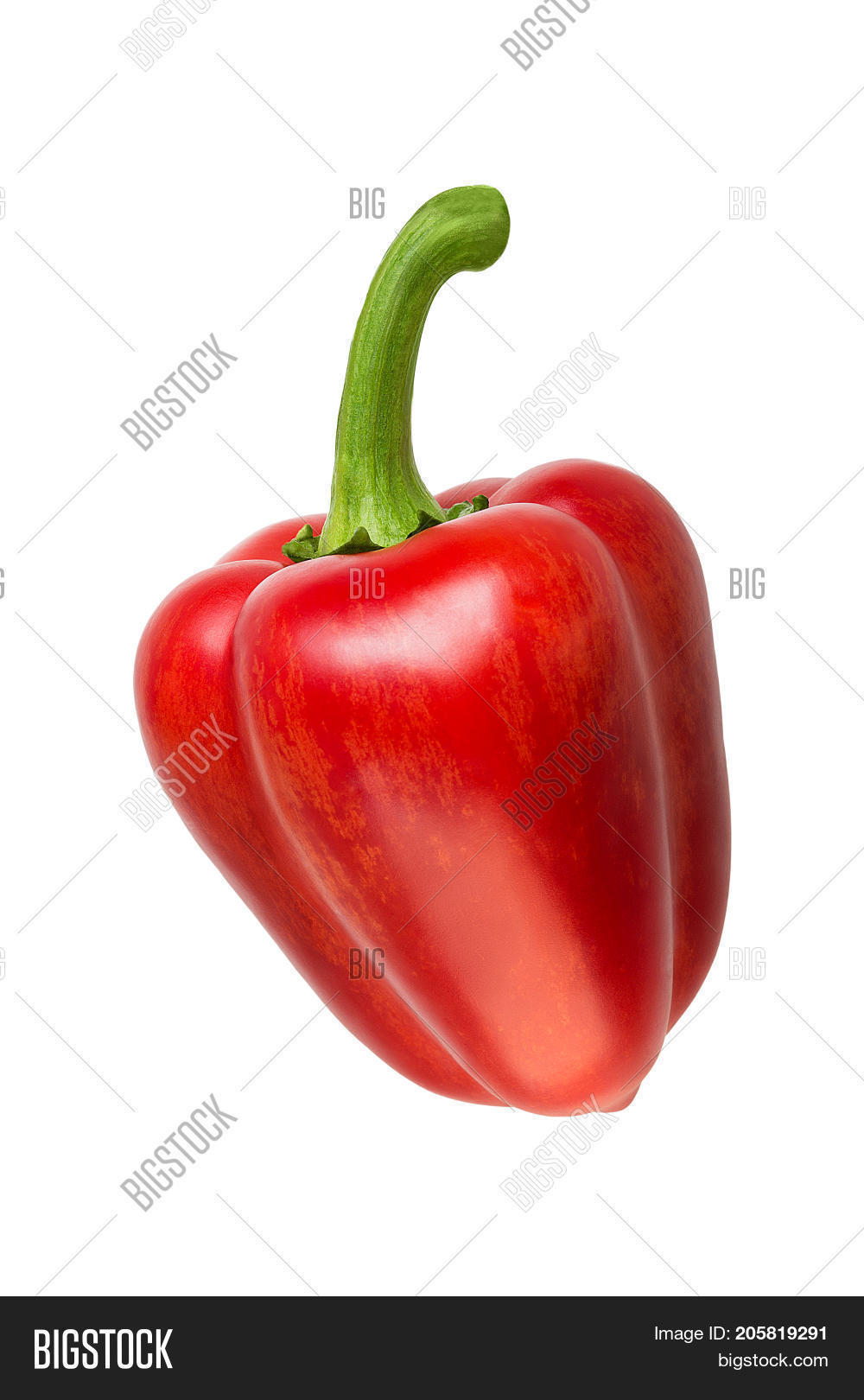 Red Pepper Isolated On Image & Photo (Free Trial) | Bigstock