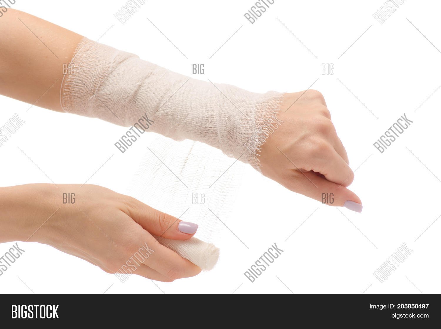 Female Hand Bandage Image & Photo (Free Trial) | Bigstock