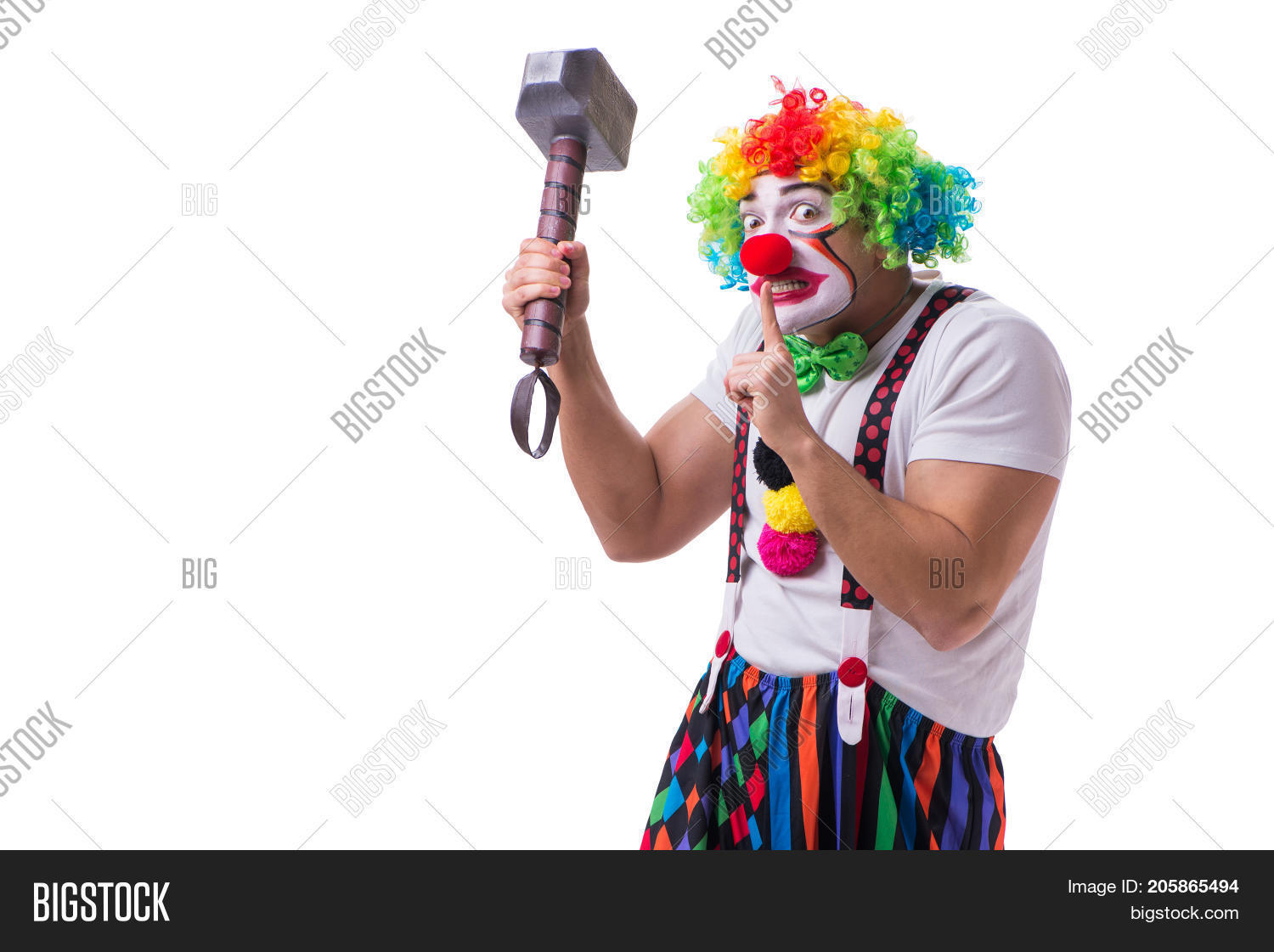 Funny Clown Hammer Image & Photo (Free Trial) | Bigstock