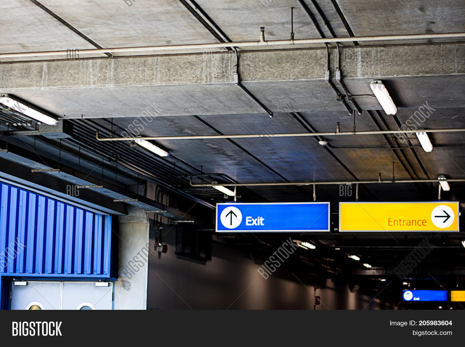 Exit Sign Entrance Image & Photo (Free Trial) | Bigstock