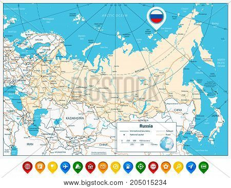 High Detailed Russia Vector & Photo (Free Trial) | Bigstock