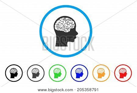 Brain Rounded Icon. Vector & Photo (Free Trial) | Bigstock