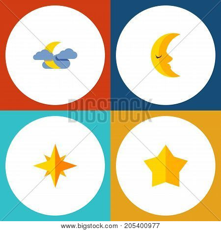 Flat Icon Midnight Vector & Photo (Free Trial) | Bigstock