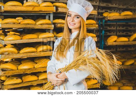 Bakery. Bread. Girl Image & Photo (Free Trial) | Bigstock