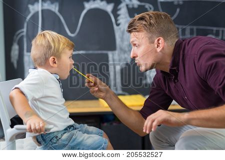Cute Little Boy Speech Image & Photo (Free Trial) | Bigstock