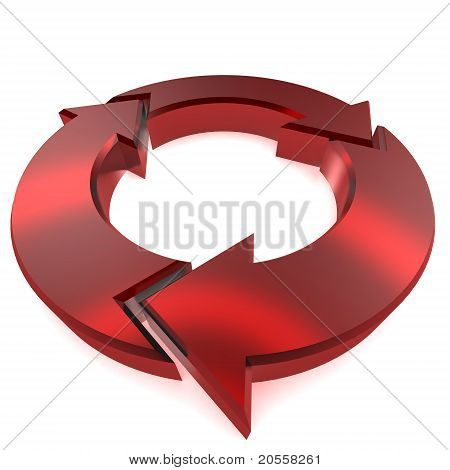 Red Circular Arrow Image & Photo (Free Trial) | Bigstock