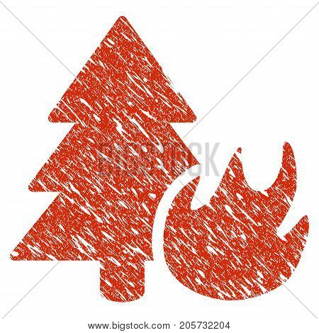 Grunge Forest Fire Vector & Photo (Free Trial) | Bigstock