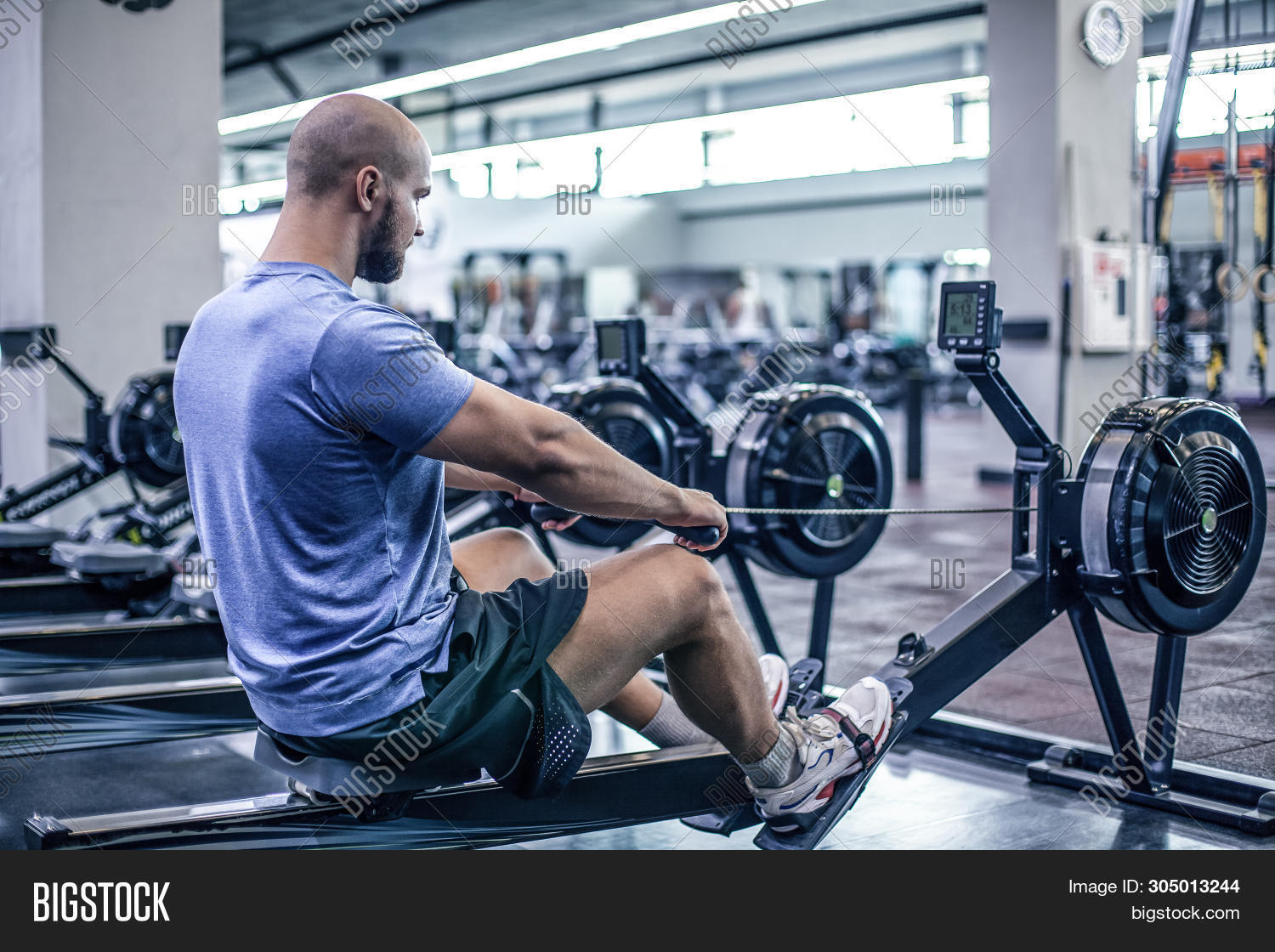 Male Using Rowing Image & Photo (Free Trial) | Bigstock