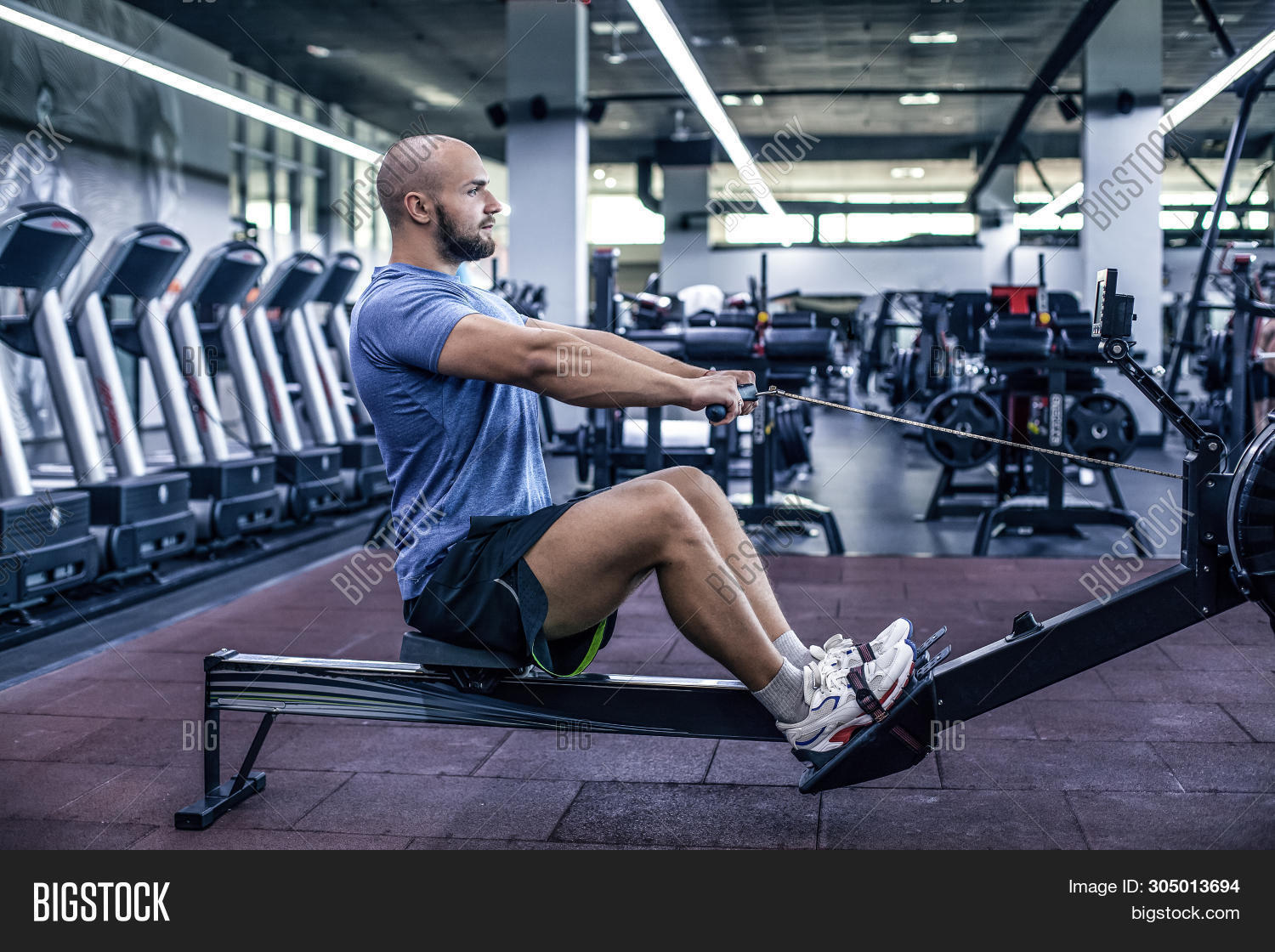 Male Using Rowing Image & Photo (Free Trial) | Bigstock