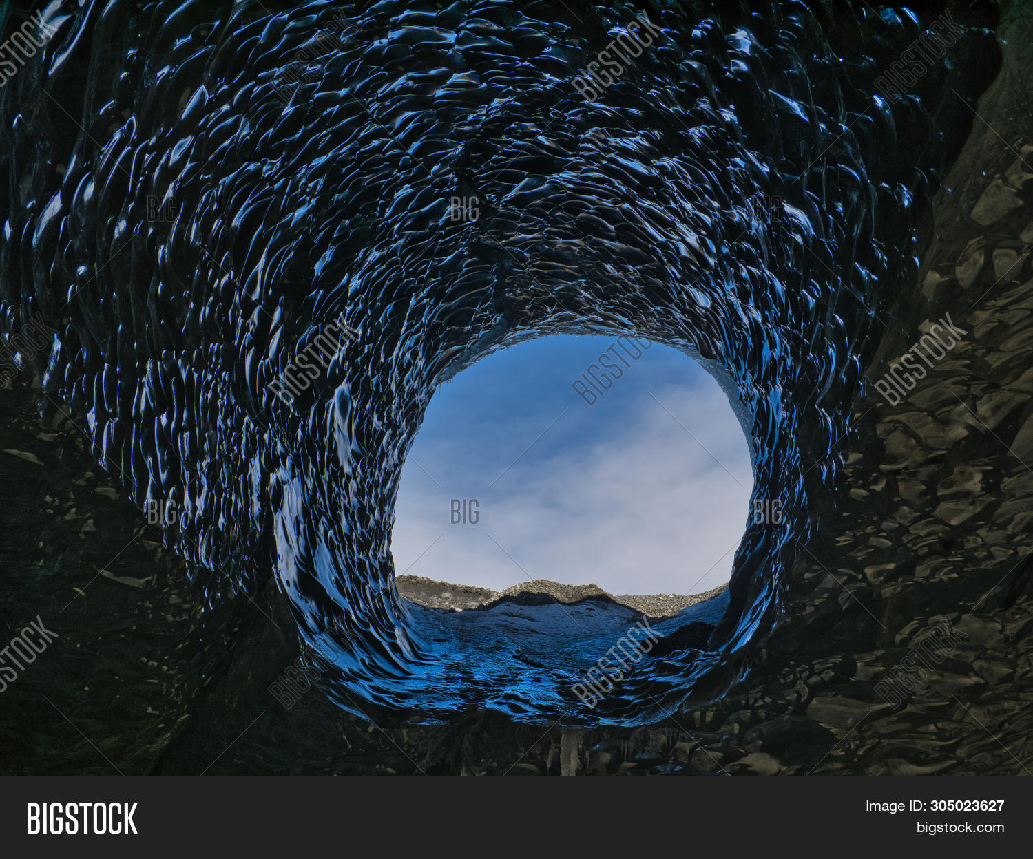 Hole Blue Crystal Cave Image & Photo (Free Trial) | Bigstock