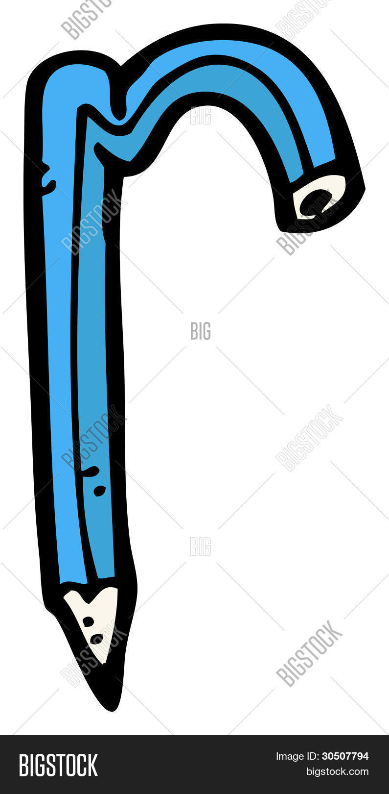 Cartoon Pencil Shaped Image & Photo (Free Trial) | Bigstock