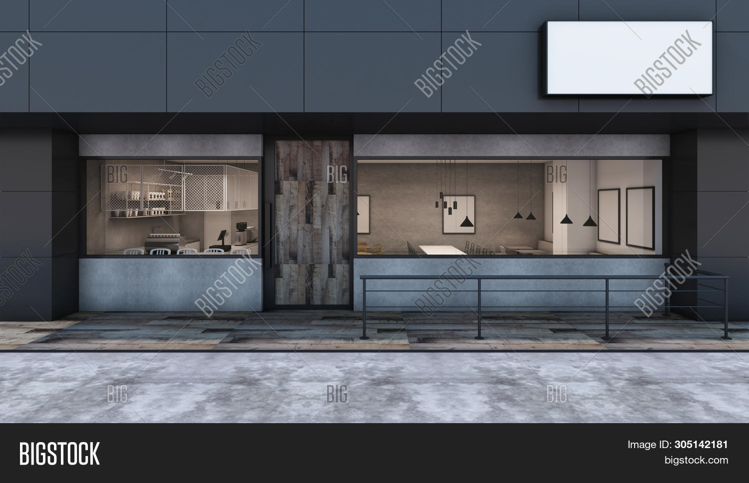 Front View Cafe Shop Image & Photo (Free Trial) | Bigstock