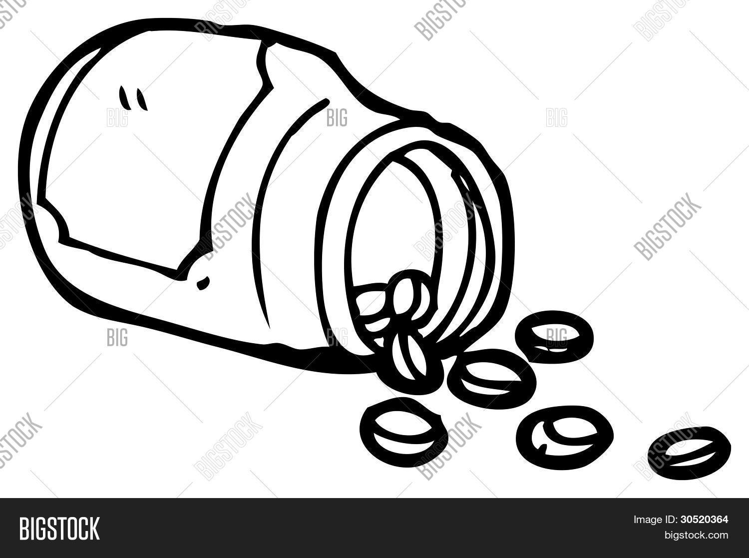 Jar Tablets Cartoon Image & Photo (Free Trial) | Bigstock