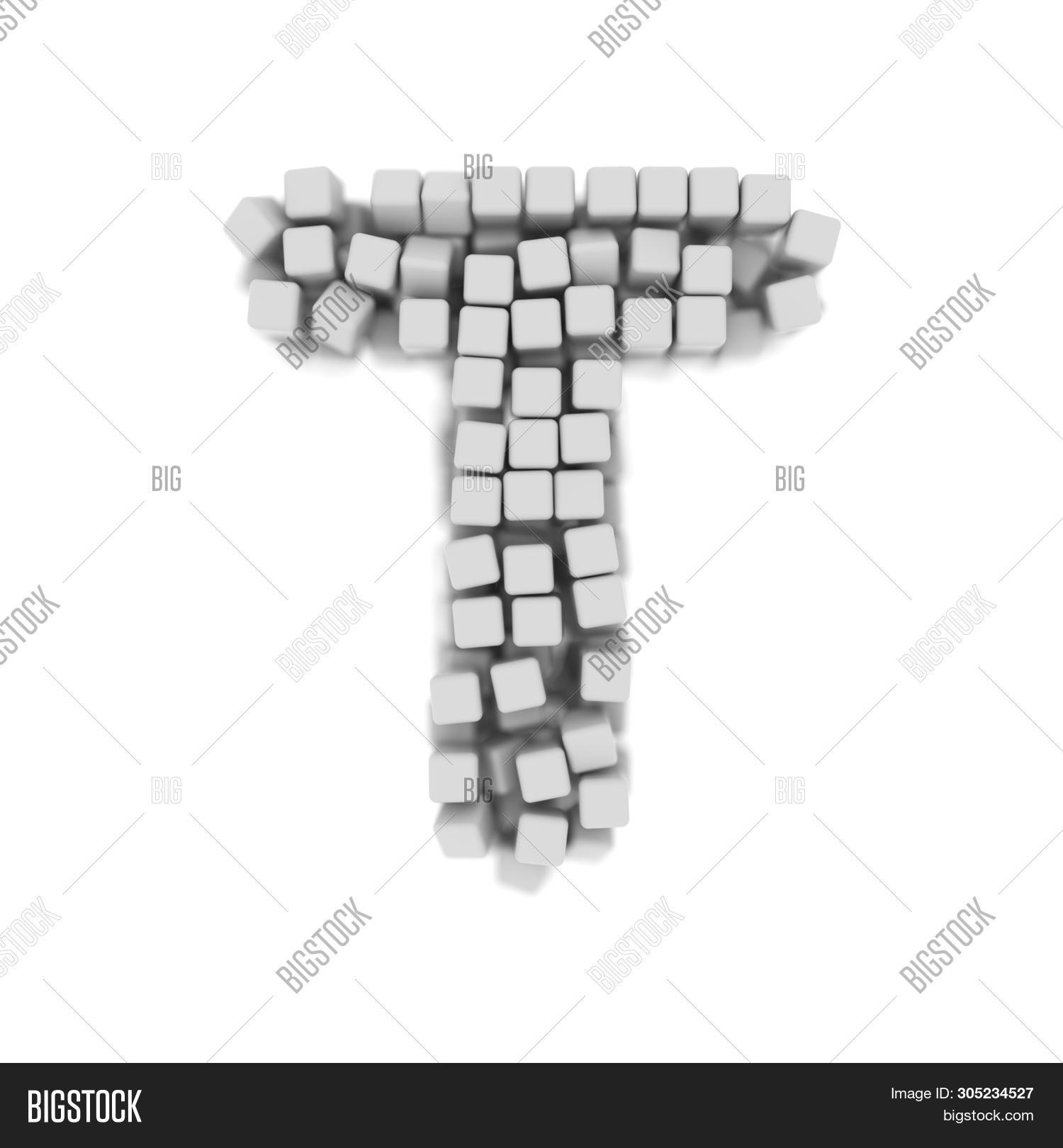 White Cube Letter T - Image & Photo (Free Trial) | Bigstock